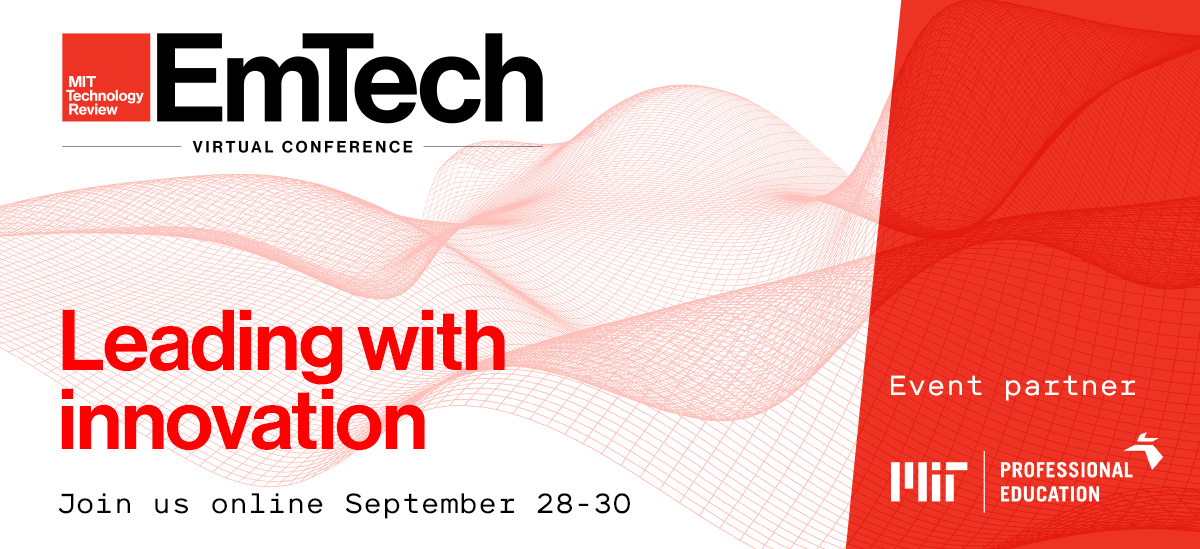 EmTech MIT Virtual Conference | Professional Education